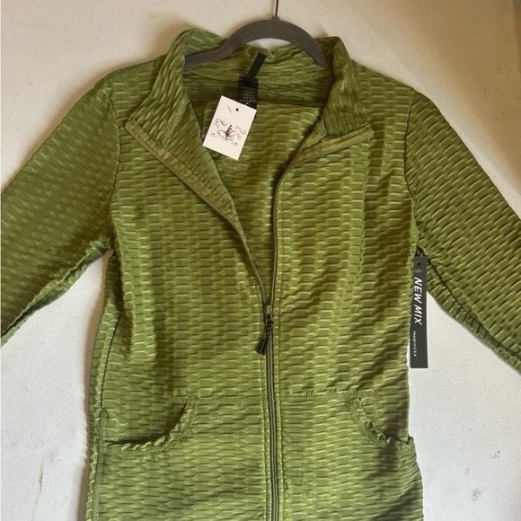 New Mix | Pants & Jumpsuits | New Mix Olive Green Track Jacket | Poshmark